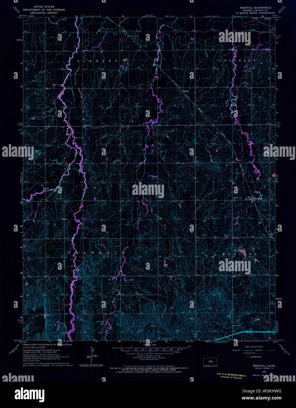 Map of westfall hi-res stock photography and images - Alamy