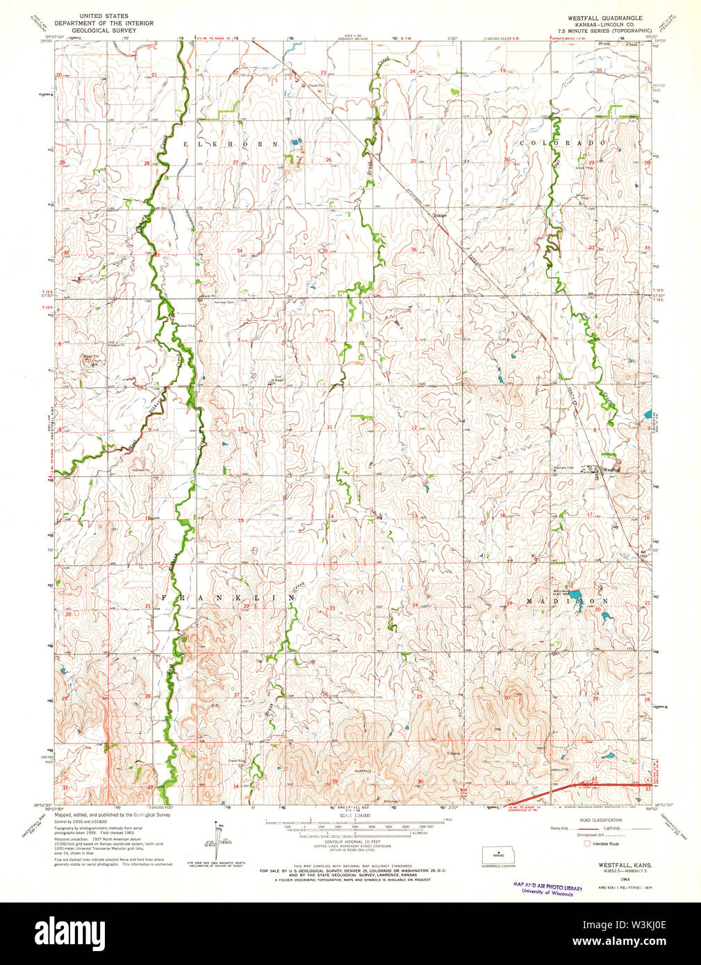 Map of westfall hi-res stock photography and images - Alamy