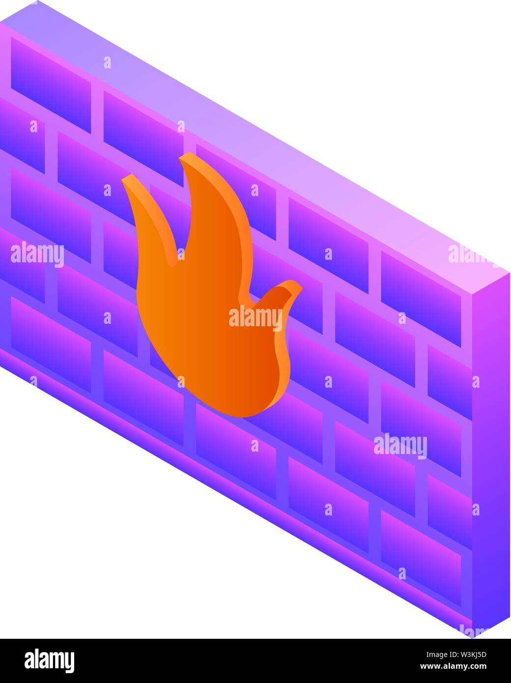 Firewall icon, isometric style Stock Vector Image & Art - Alamy
