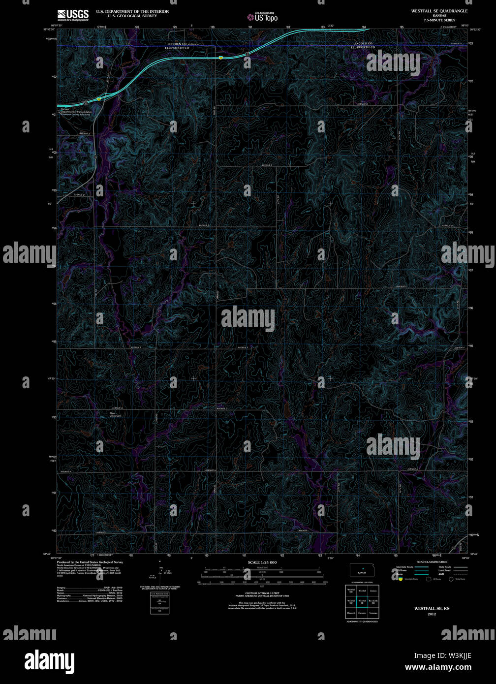 Westfall map hi-res stock photography and images - Alamy