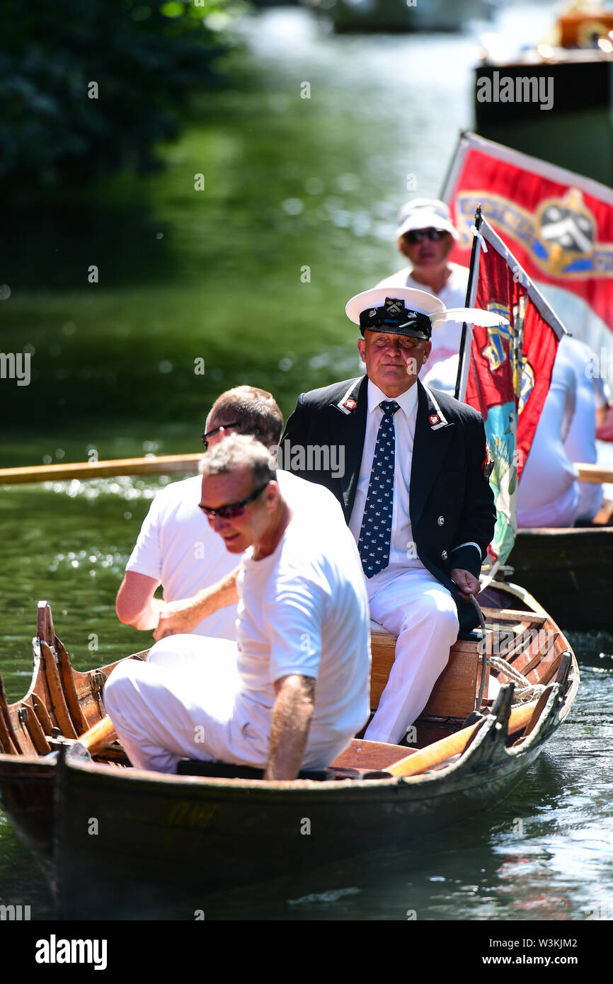 Traditional royal Swan Upping event on the Thames River, July 2019 ...