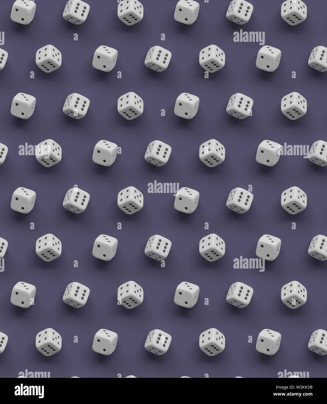 Dice on classic purple background Seamless repeatable pattern designed ...