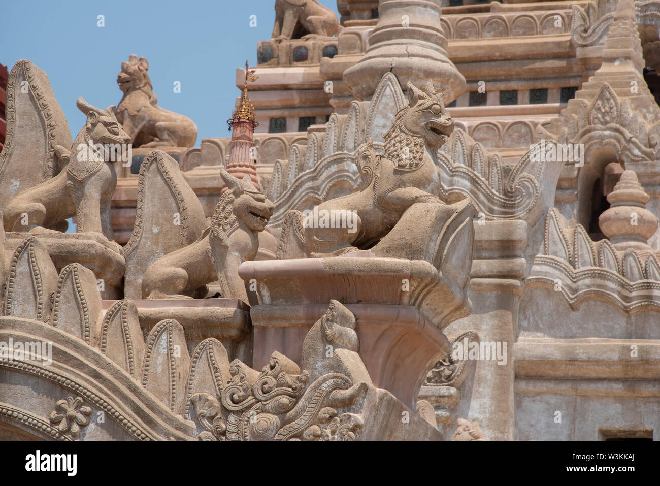 Myanmar aka Burma, Bagan. Ananda Temple aka Ananda Phaya. Buddhist ...