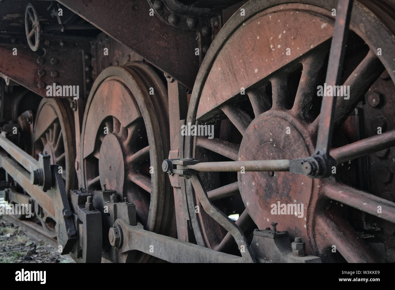 Steam locomotive wheels motion hi-res stock photography and images - Alamy