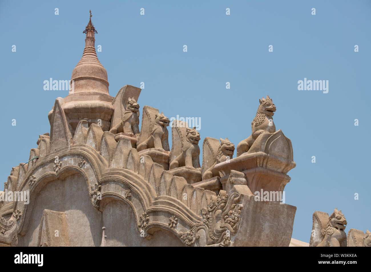 Myanmar aka Burma, Bagan. Ananda Temple aka Ananda Phaya. Buddhist ...