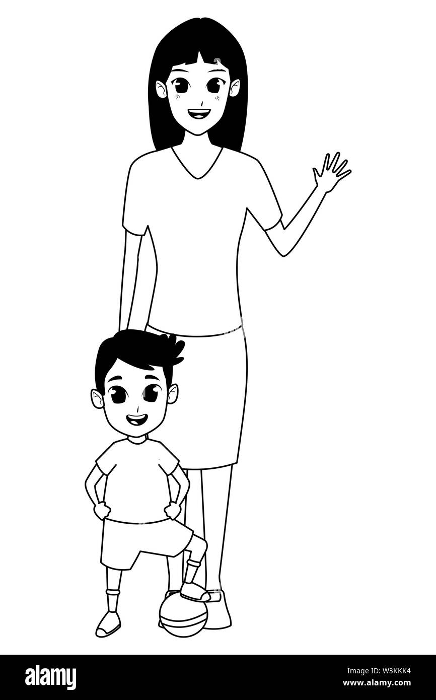 Single Parent Family Drawing