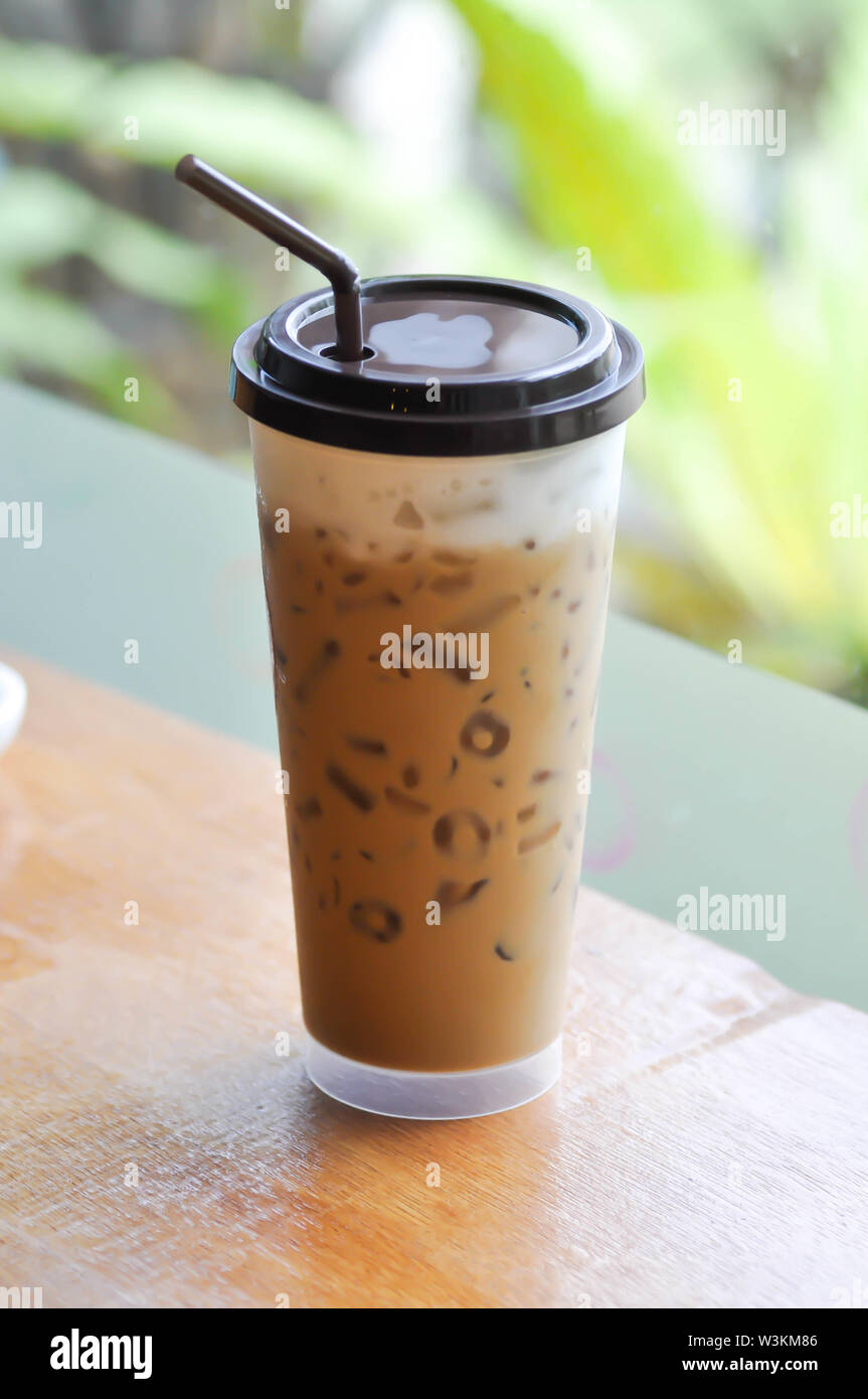 iced coffee or iced cappuccino, coffee Stock Photo - Alamy