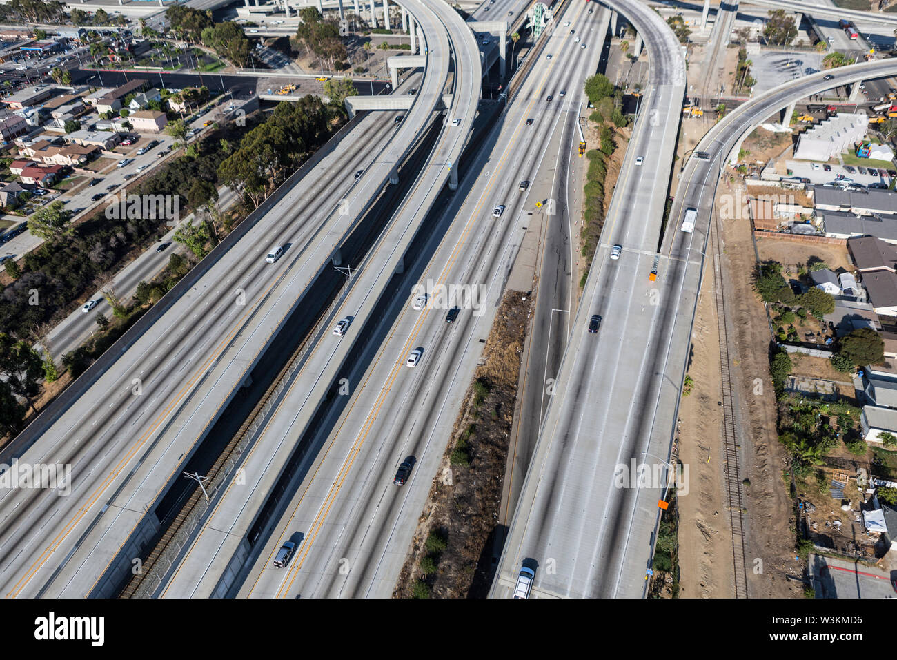 105 110 freeway interchange hi-res stock photography and images - Alamy