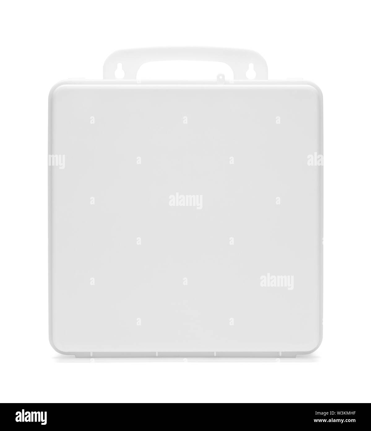 Plastic Supply Box Front View Isolated on White Background Stock Photo ...