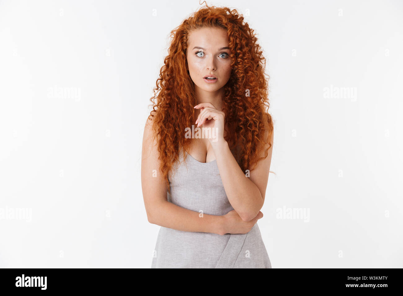 Long Curly Red Hair