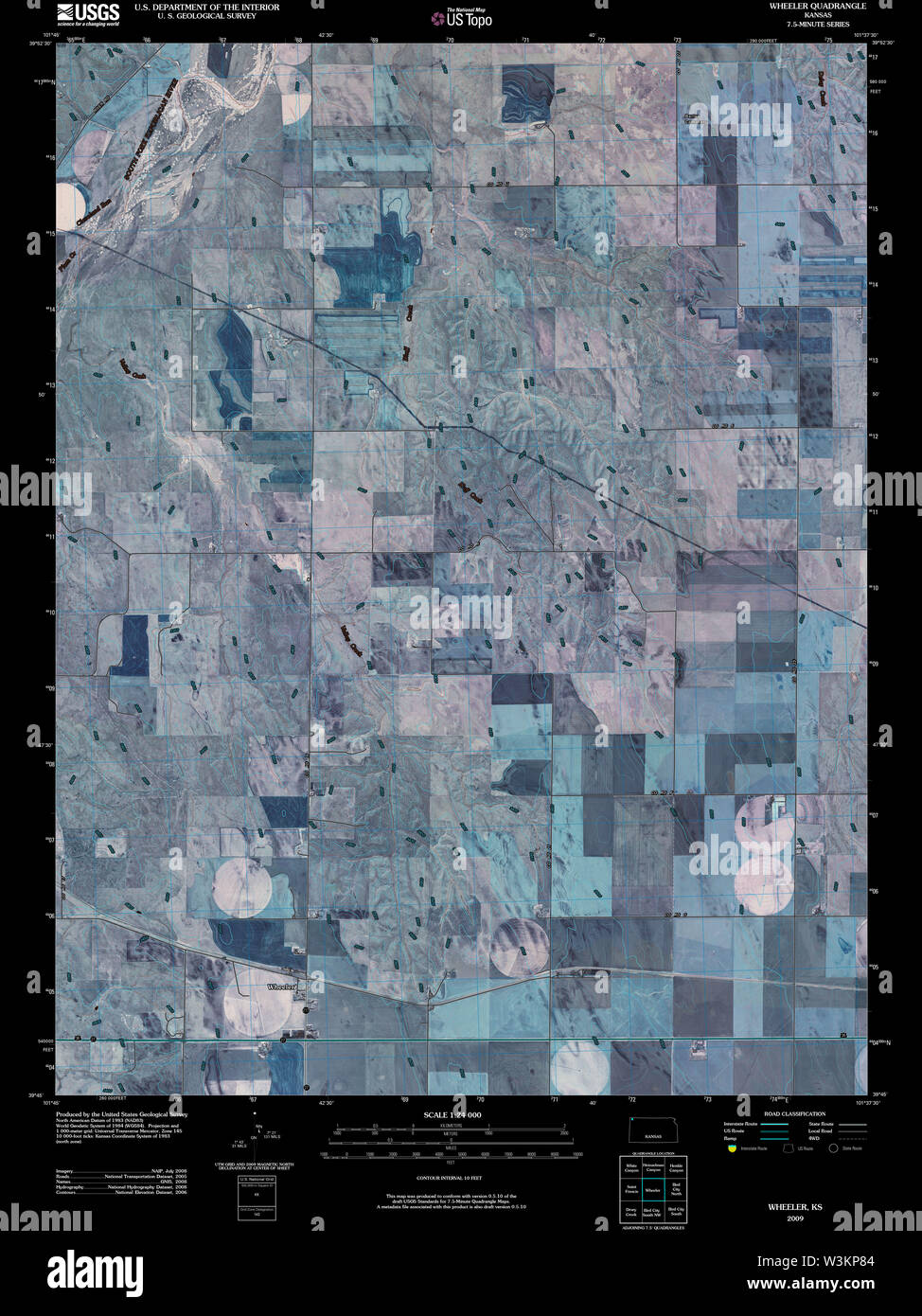 Map of wheeler kansas hi-res stock photography and images - Alamy