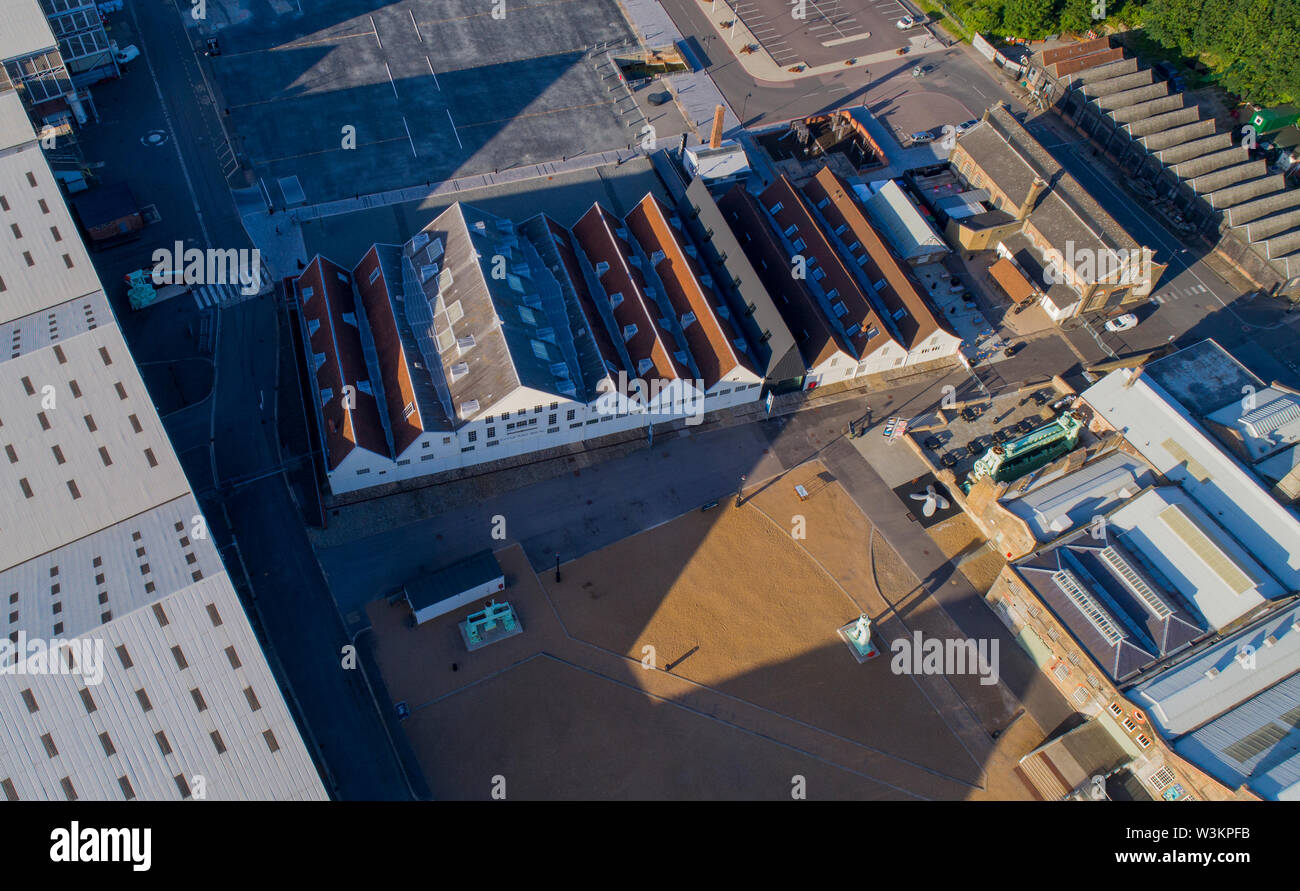 Buildings at Chatham Historic Dockyard in Kent, UK, The Big Store ...