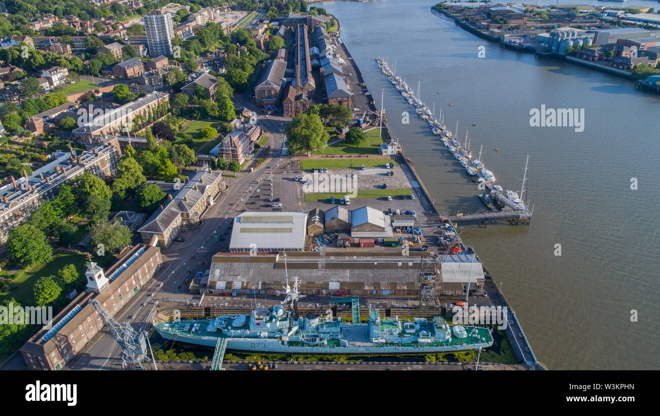 HMS Cavalier, HMS Ocelot and HMS Gannet - ships and buildings at ...