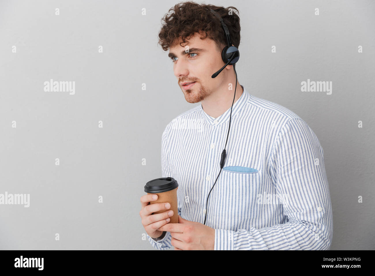Phone operator man hi-res stock photography and images - Alamy
