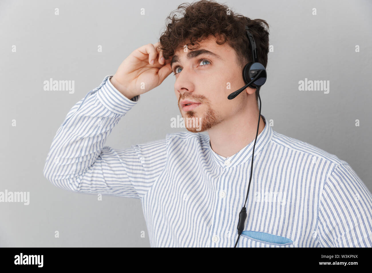 Phone operator man hi-res stock photography and images - Alamy