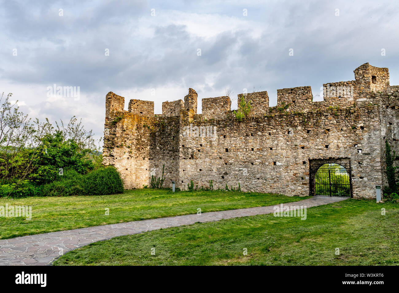 Devin Castle Main Paved Stone Road Leading to the Closed Exit of the ...
