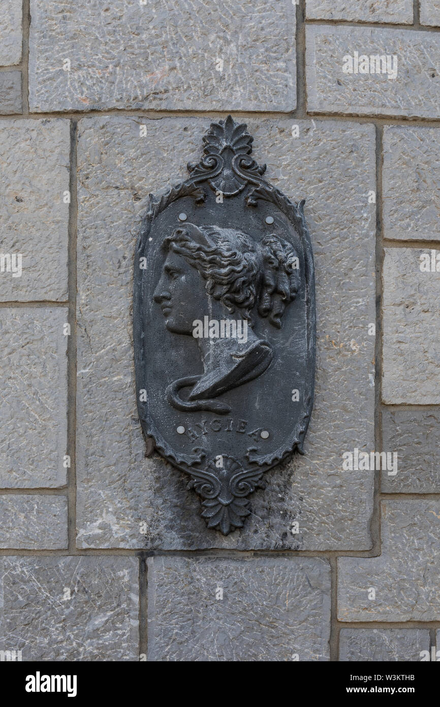 Hygiea, also Hygieia, the goddess of health, cleanliness, and ...