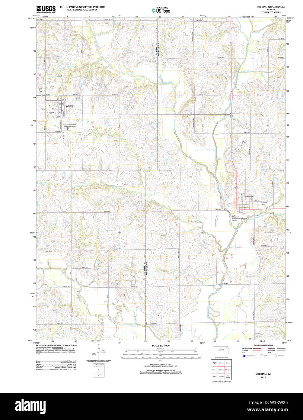 Map of whiting hi-res stock photography and images - Alamy