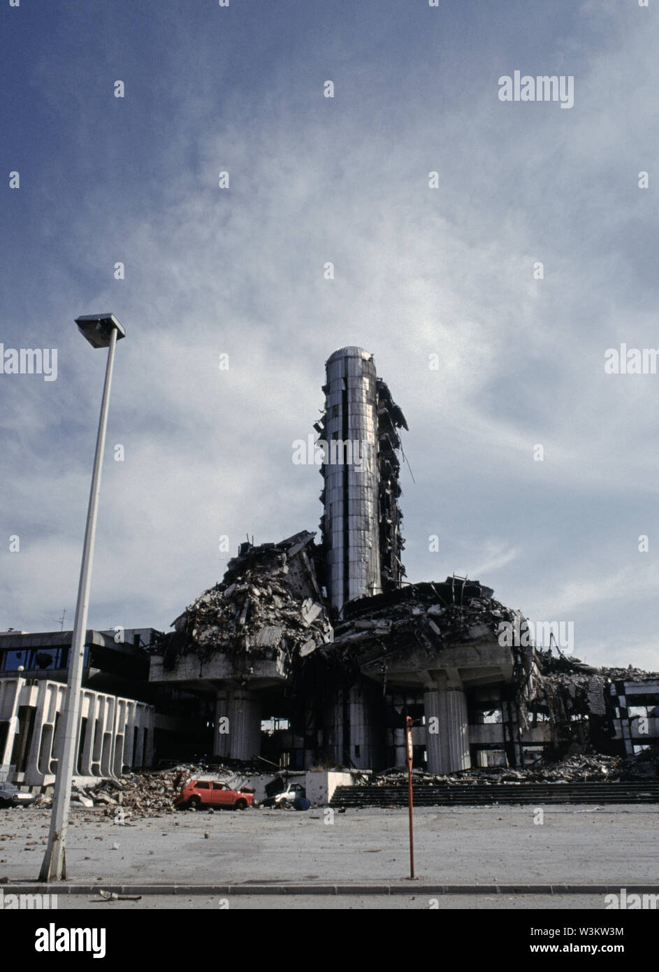 10th April 1993 During the Siege of Sarajevo: the ruins of the ...