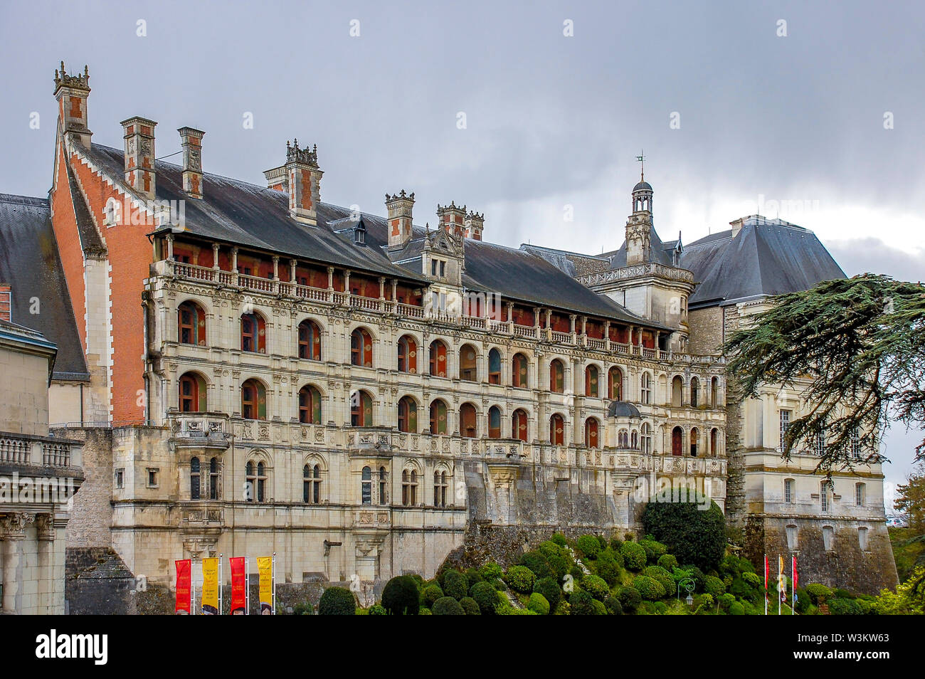 Journey to France - Blois . Royal castle in Loire Valley, France Stock ...