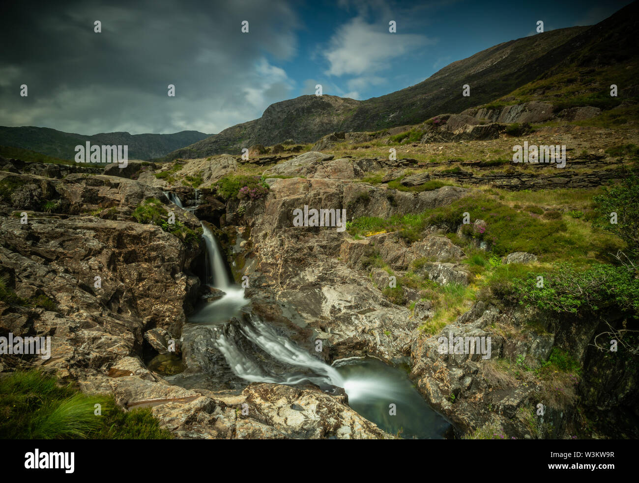 Watkins path waterfall, snowdon hi-res stock photography and images - Alamy