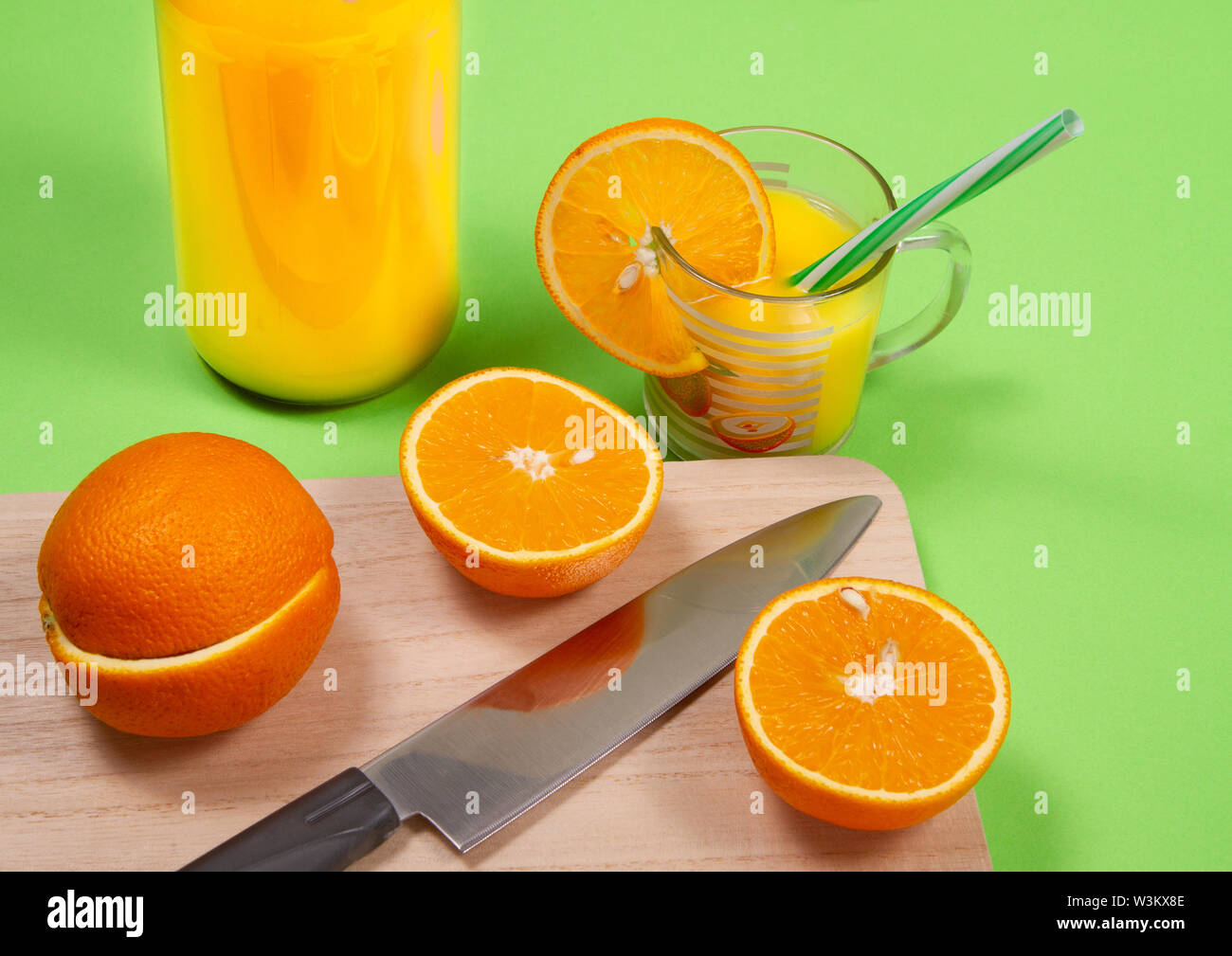 Orange juice side view hi-res stock photography and images - Alamy