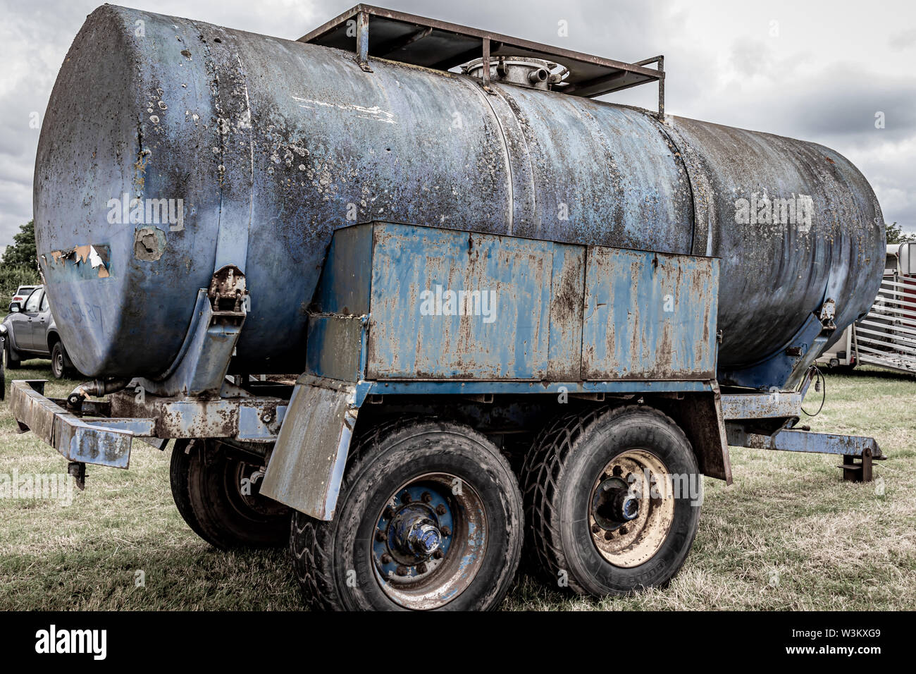A Decaying Rusty Vintage Farm Muck/Manure Spreader Agricultural Machine ...
