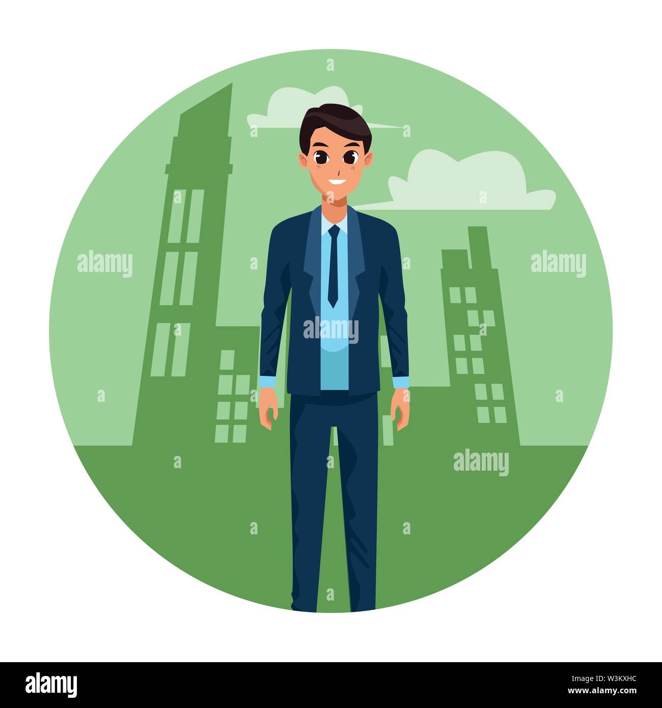 Young man with formal clothes cartoon Stock Vector Image & Art - Alamy