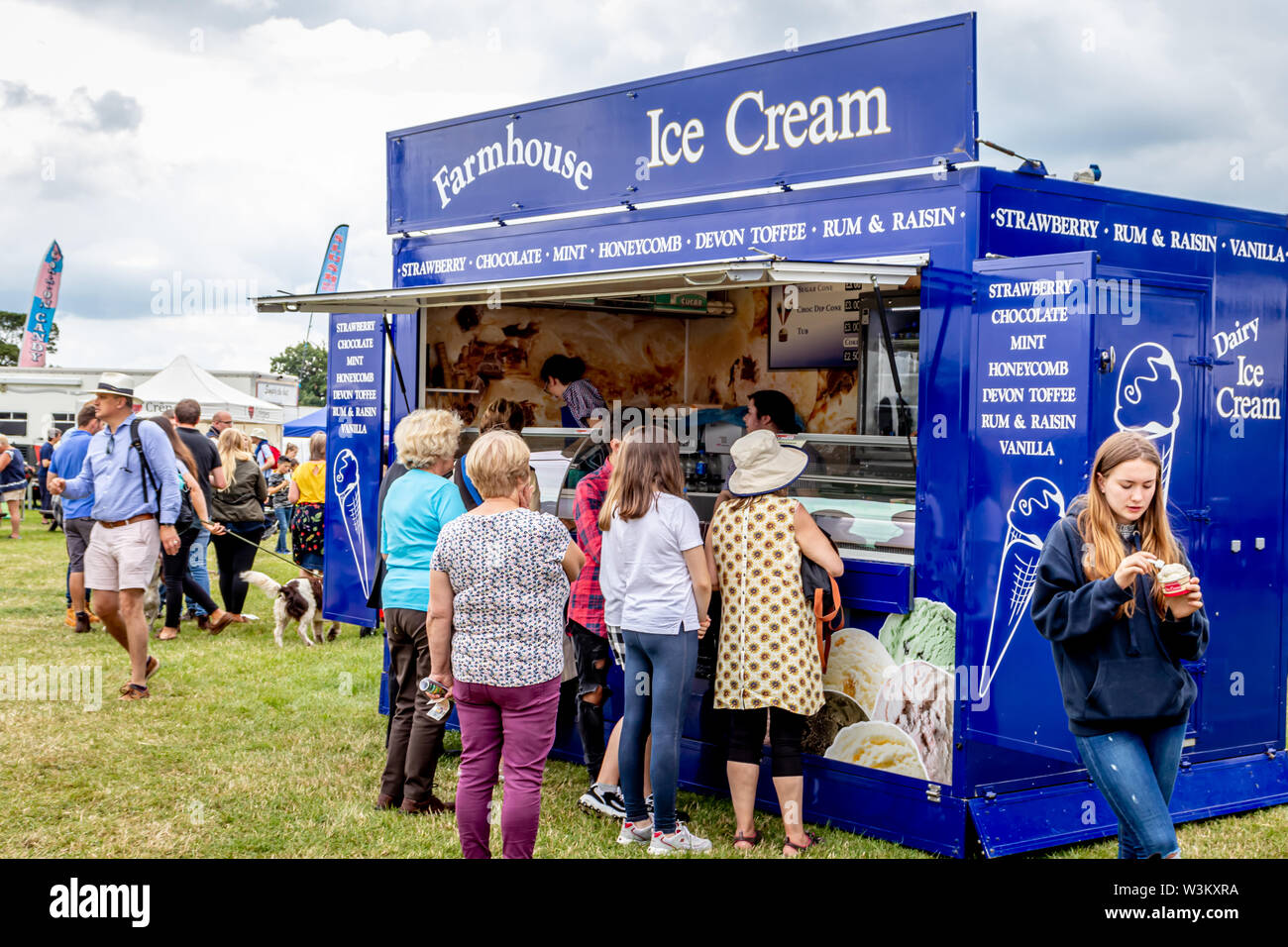 Customers at Mobile Food and Drink Catering Outlets at a Agricultural ...