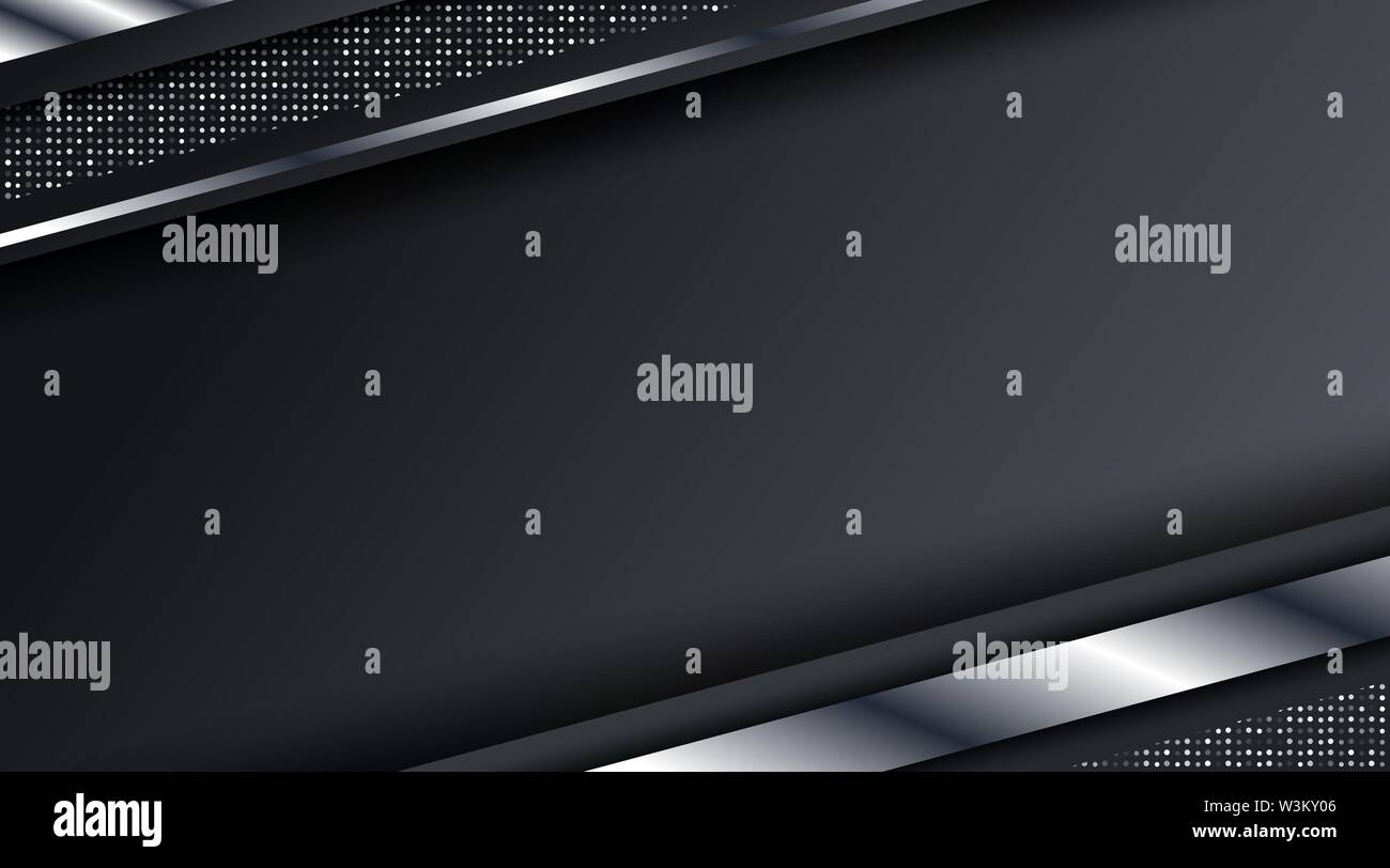 Dark Metallic Silver Frame Layout Technology Corporate Business Design ...