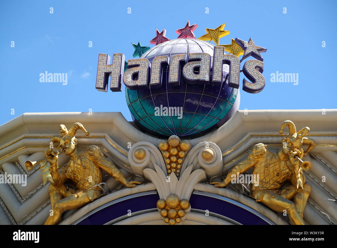 Logotipo Do Harrahs Las Vegas VINTAGE Las Vegas Shirt Mens Large Green