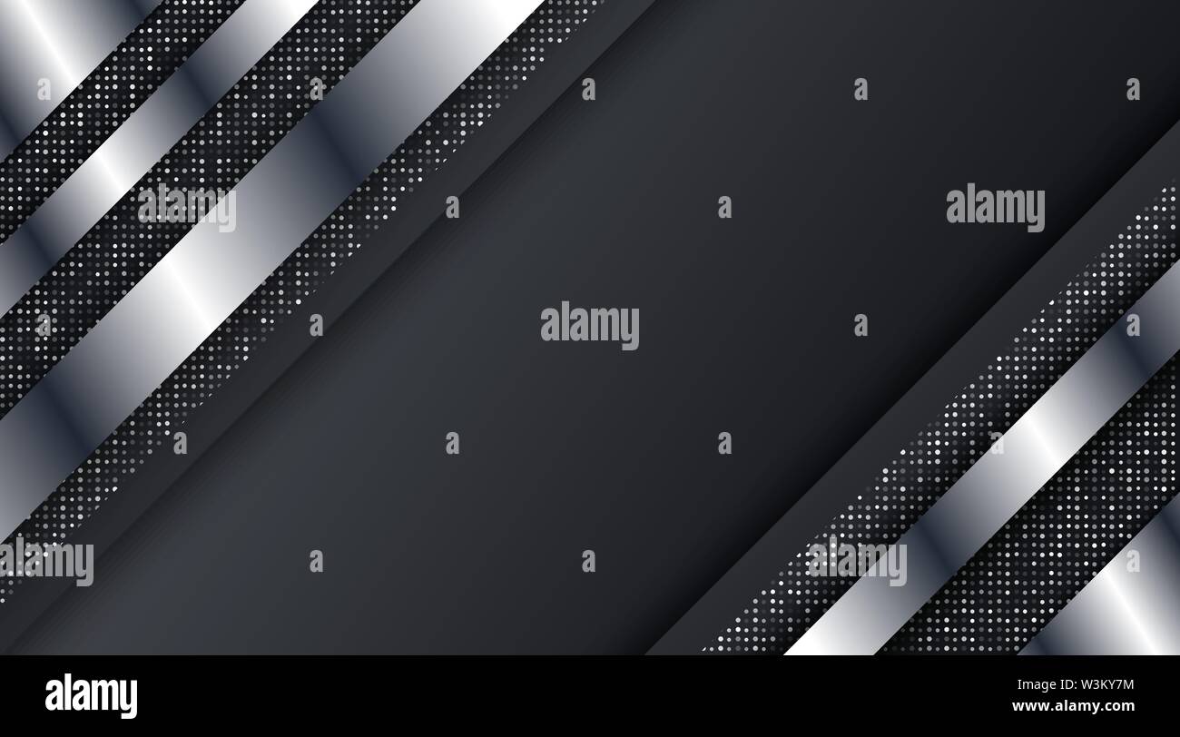 Dark Metallic Silver Frame Layout Technology Corporate Business Design ...