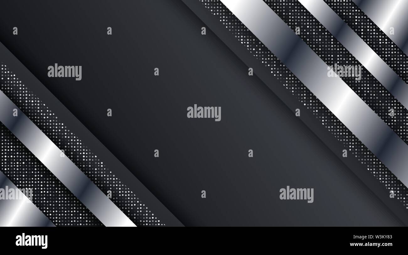 Dark Metallic Silver Frame Layout Technology Corporate Business Design ...