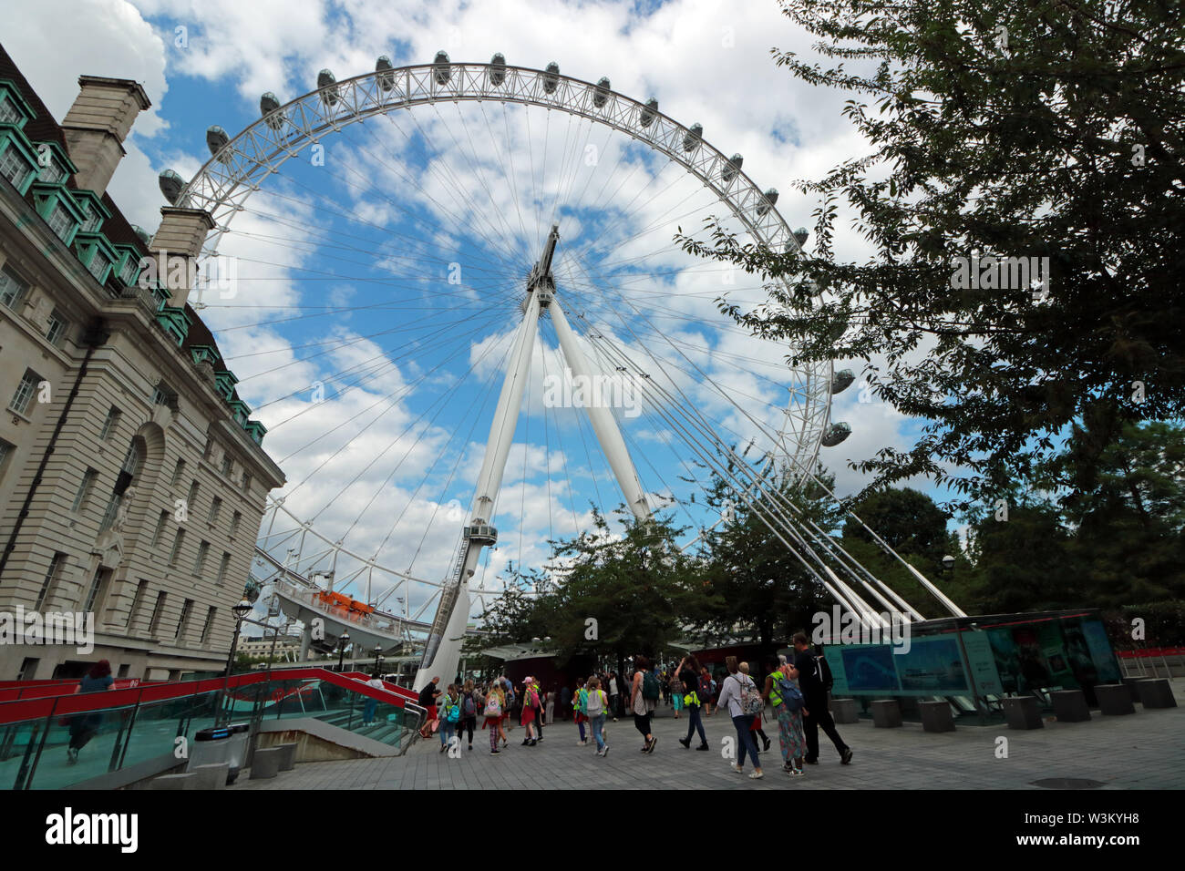 The London Eye viewing wheel is a popular tourist destination on the ...