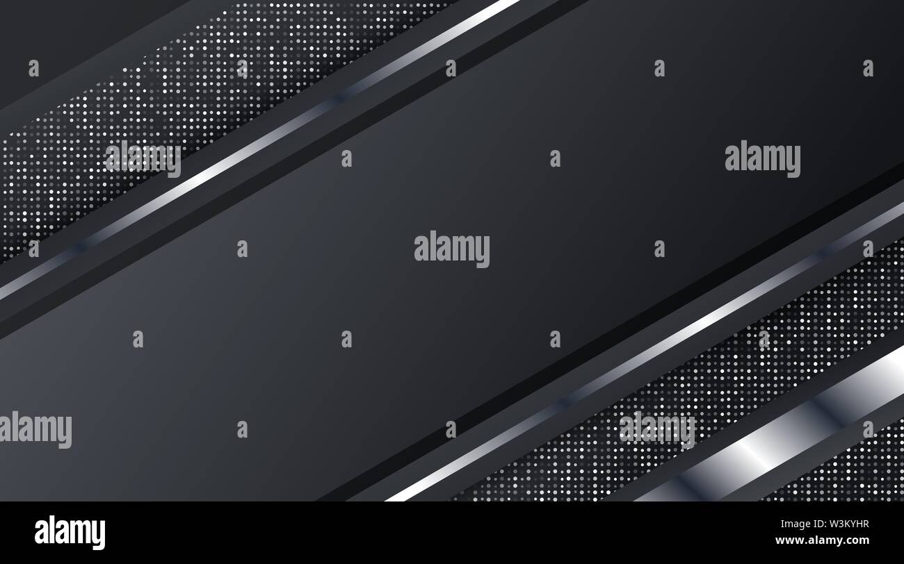 Dark Metallic Silver Frame Layout Technology Corporate Business Design ...