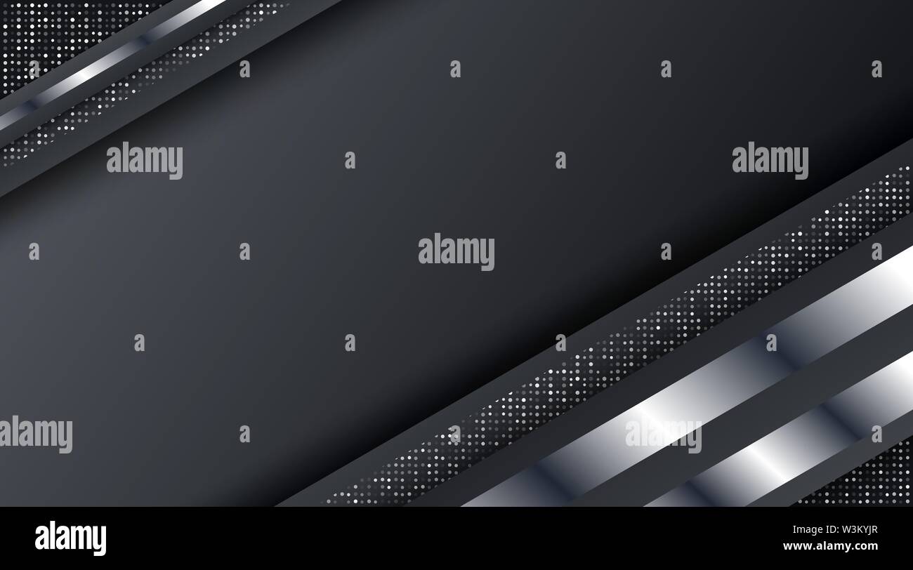 Dark Metallic Silver Frame Layout Technology Corporate Business Design ...