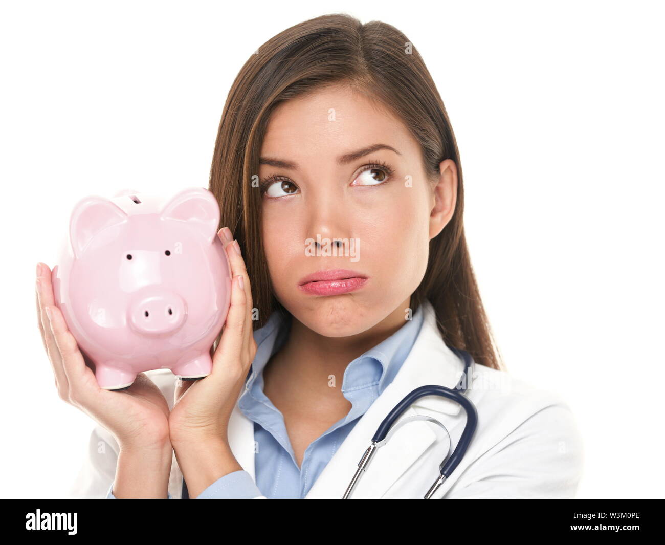 Health care concept. Expensive medical insurance or medical budget cuts ...