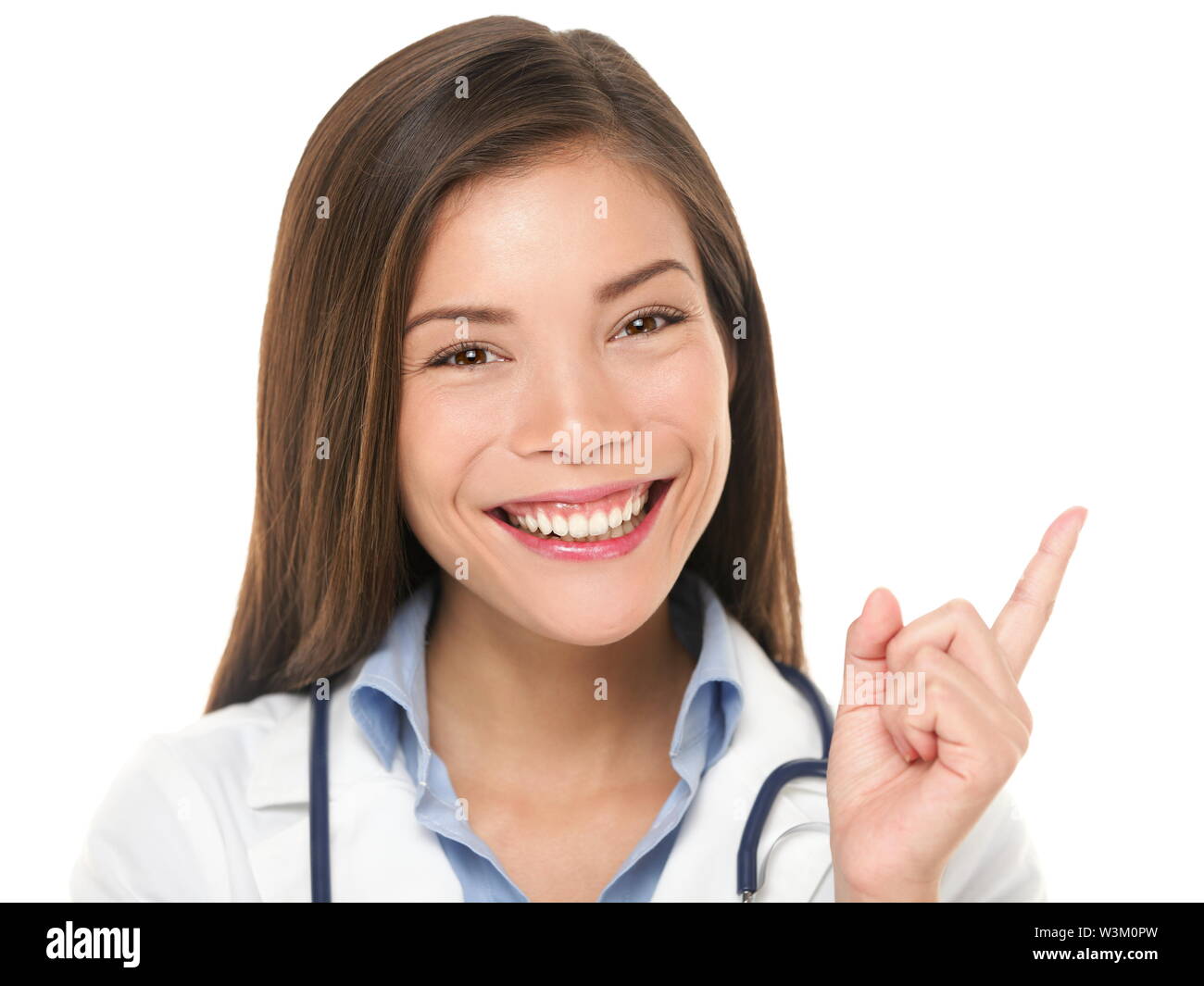 Nurse pointing finger hi-res stock photography and images - Alamy