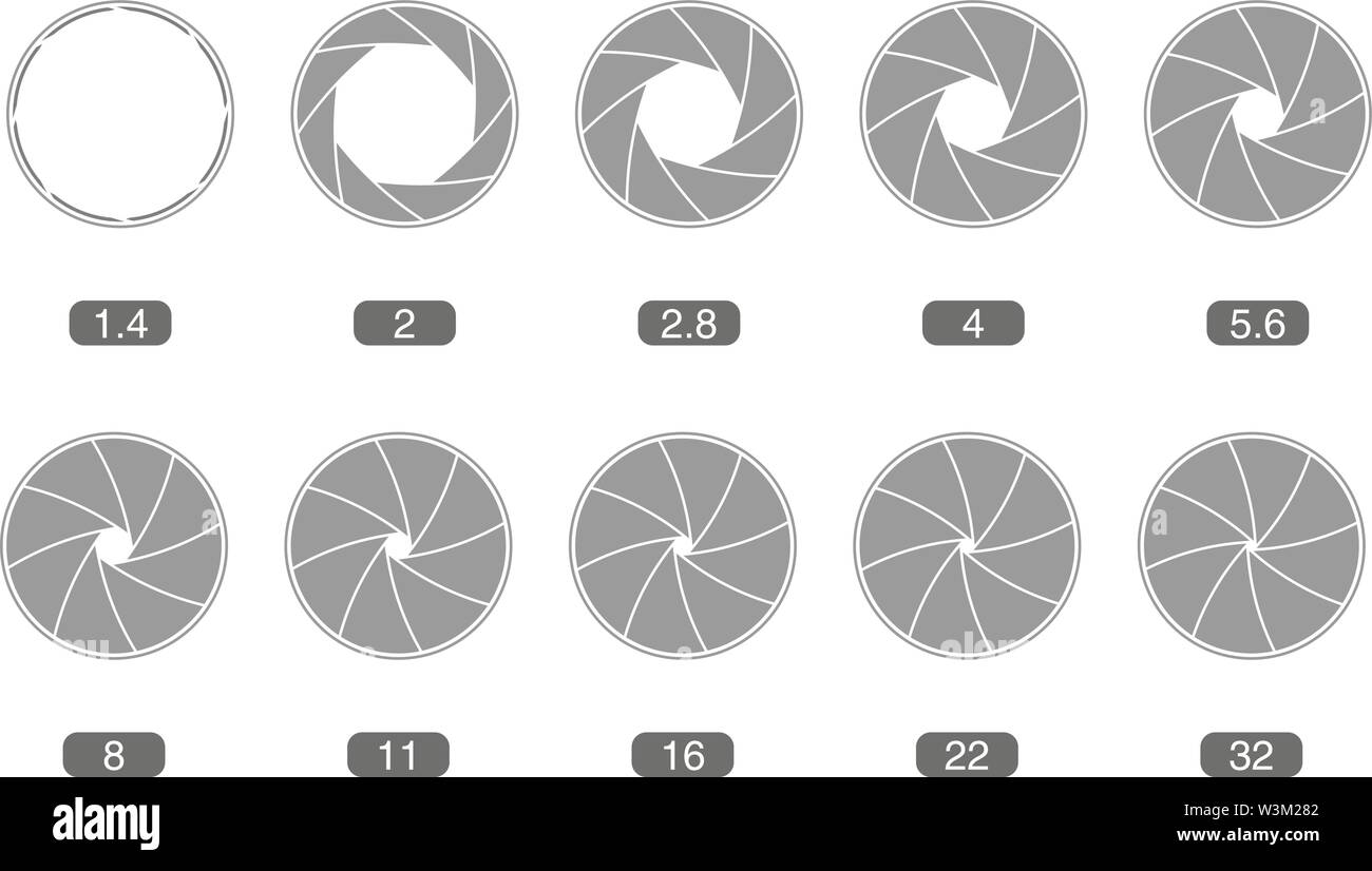 Vector Illustration of a Lens aperture Stock Vector Image & Art - Alamy