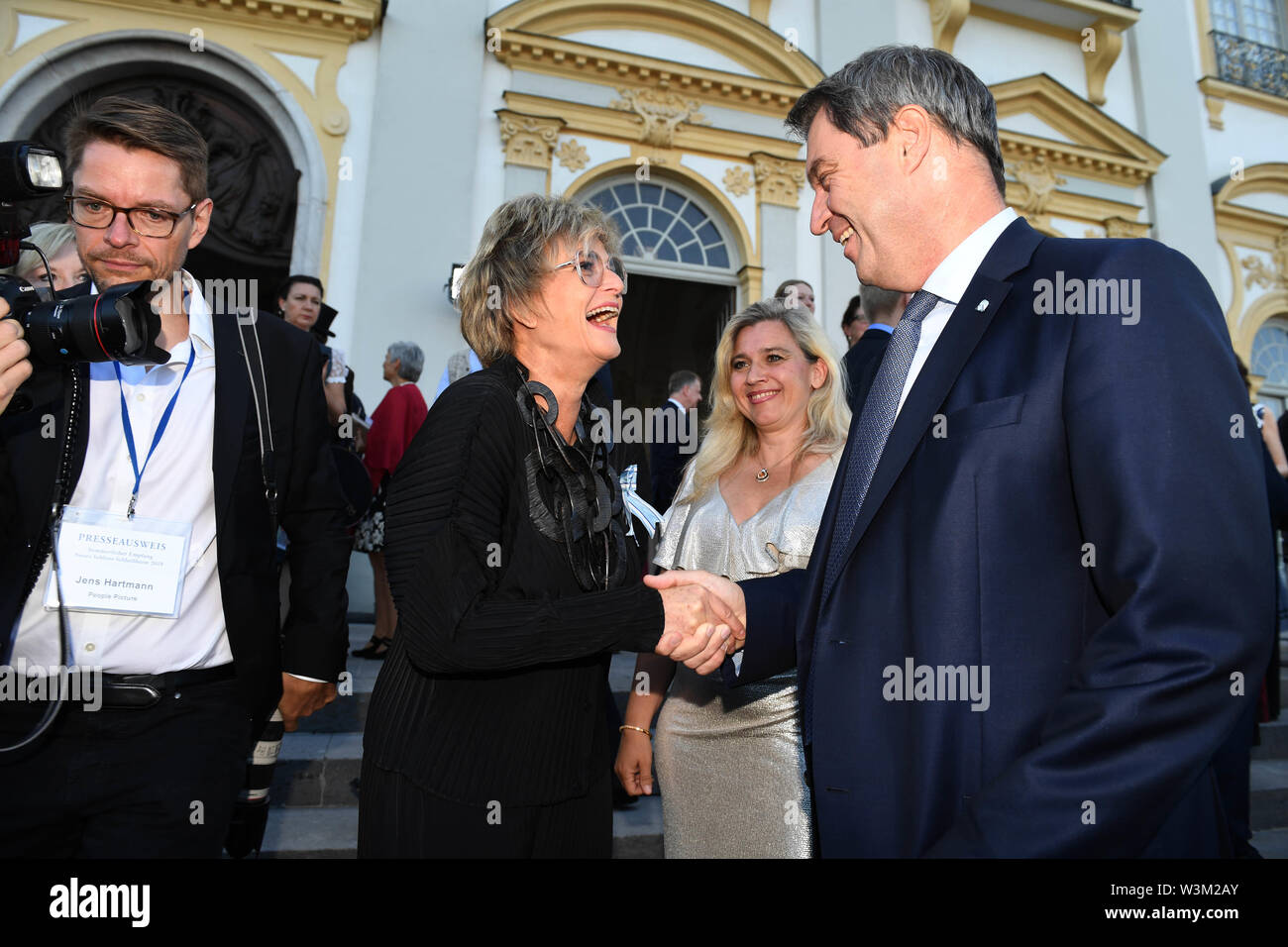 16 July 2019, Bavaria, Oberschleißheim: Markus Söder (CSU), Prime ...