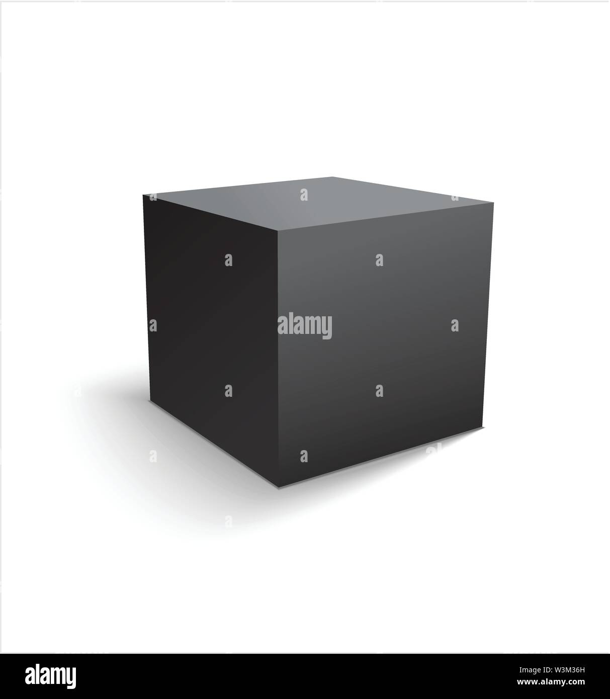 Box black icon. Template for your design. illustration Stock Vector ...