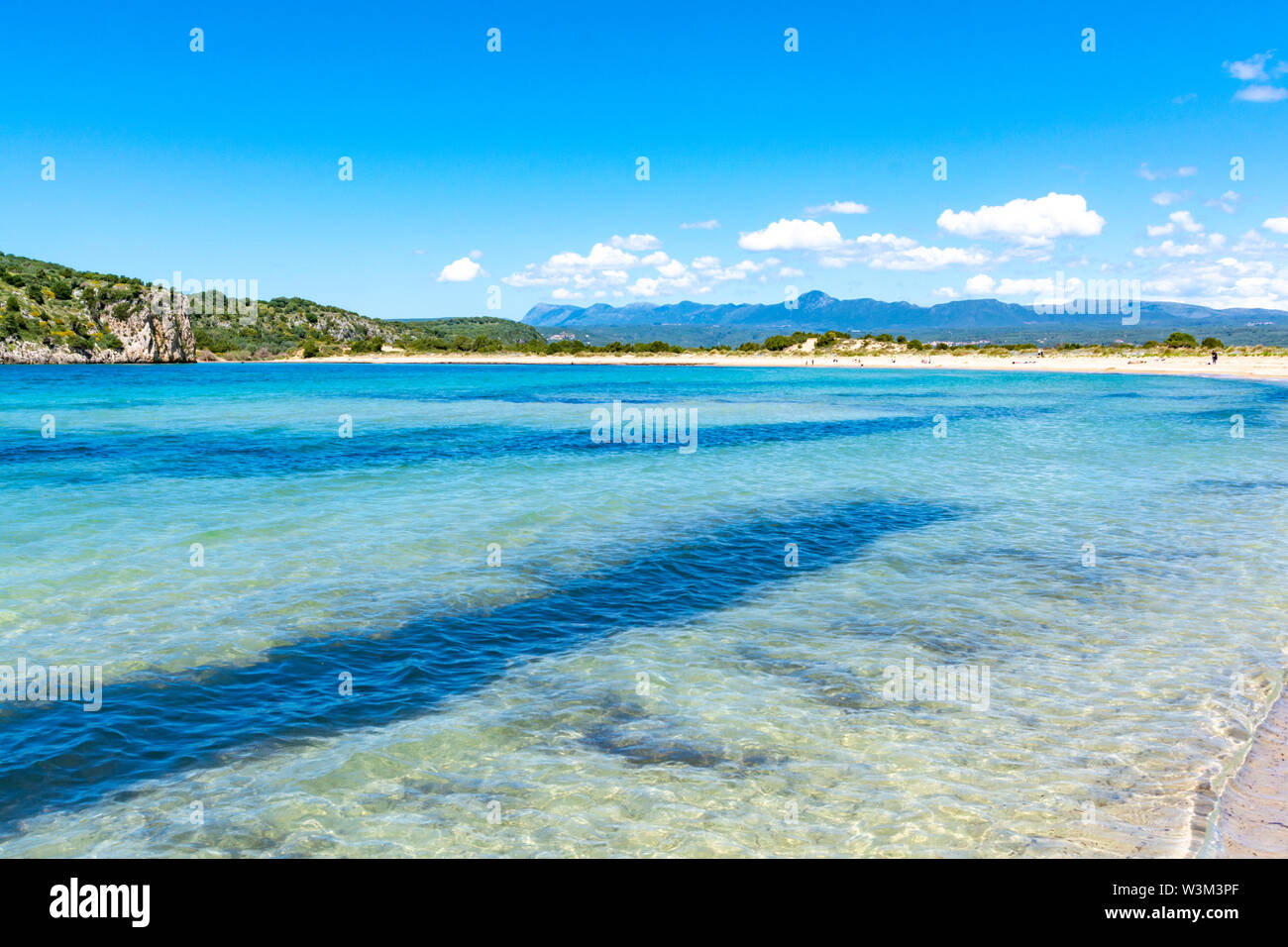 Voidokilia Beach, popular white sand and blue clear water beach in ...