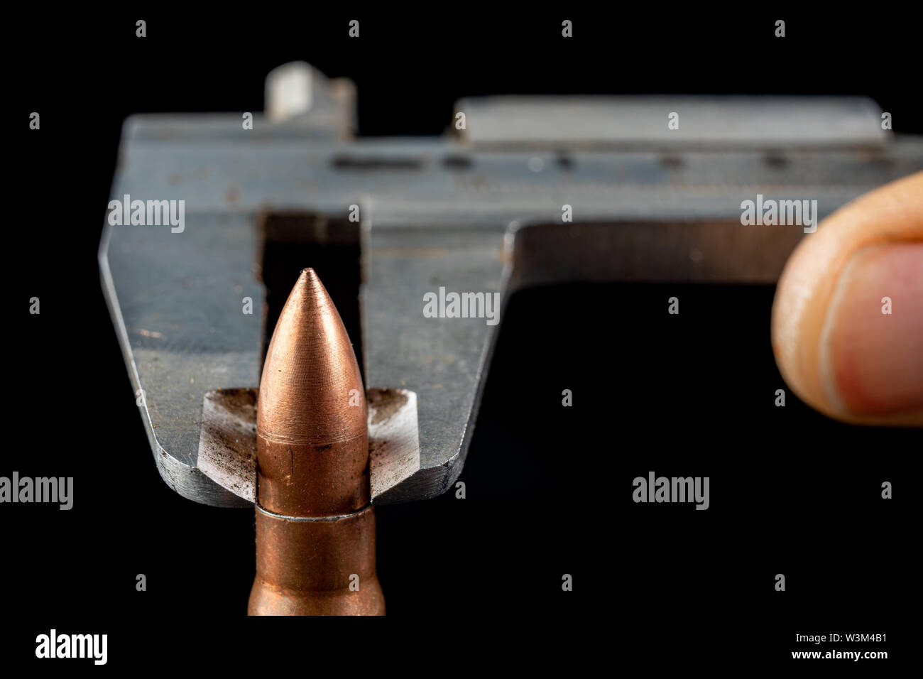 Ammunition of a high-speed rifle. Measurement using a rifle bullet ...
