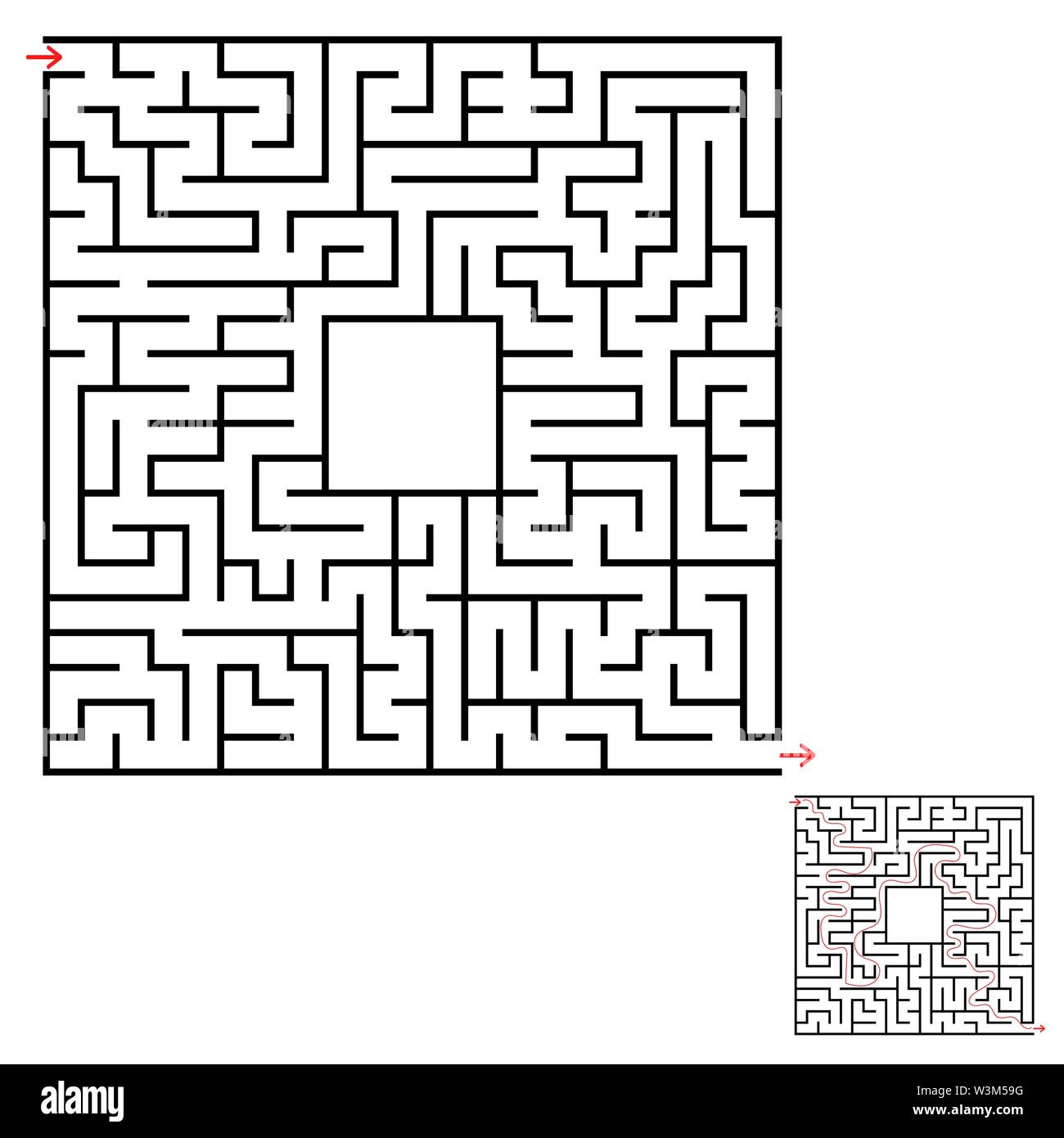 White puzzle black contour Stock Vector Images - Alamy