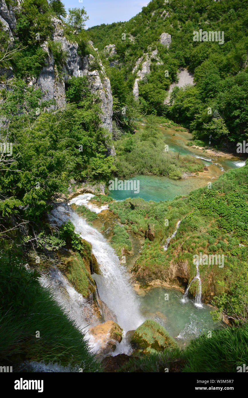 Waterfall, Plitvice Lakes National Park, Croatia, Europe, UNESCO World ...