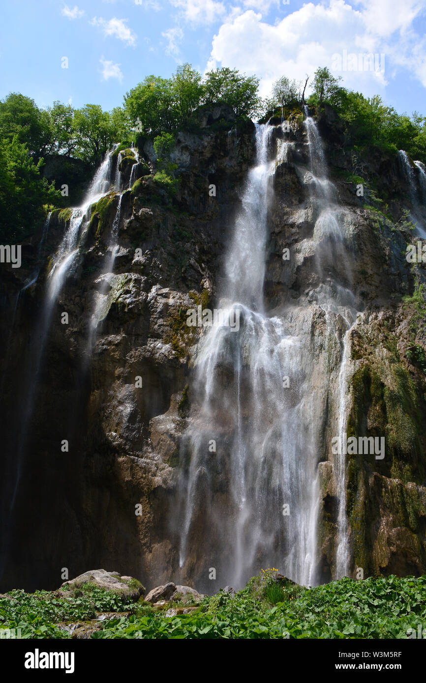 Waterfall, Plitvice Lakes National Park, Croatia, Europe, UNESCO World ...