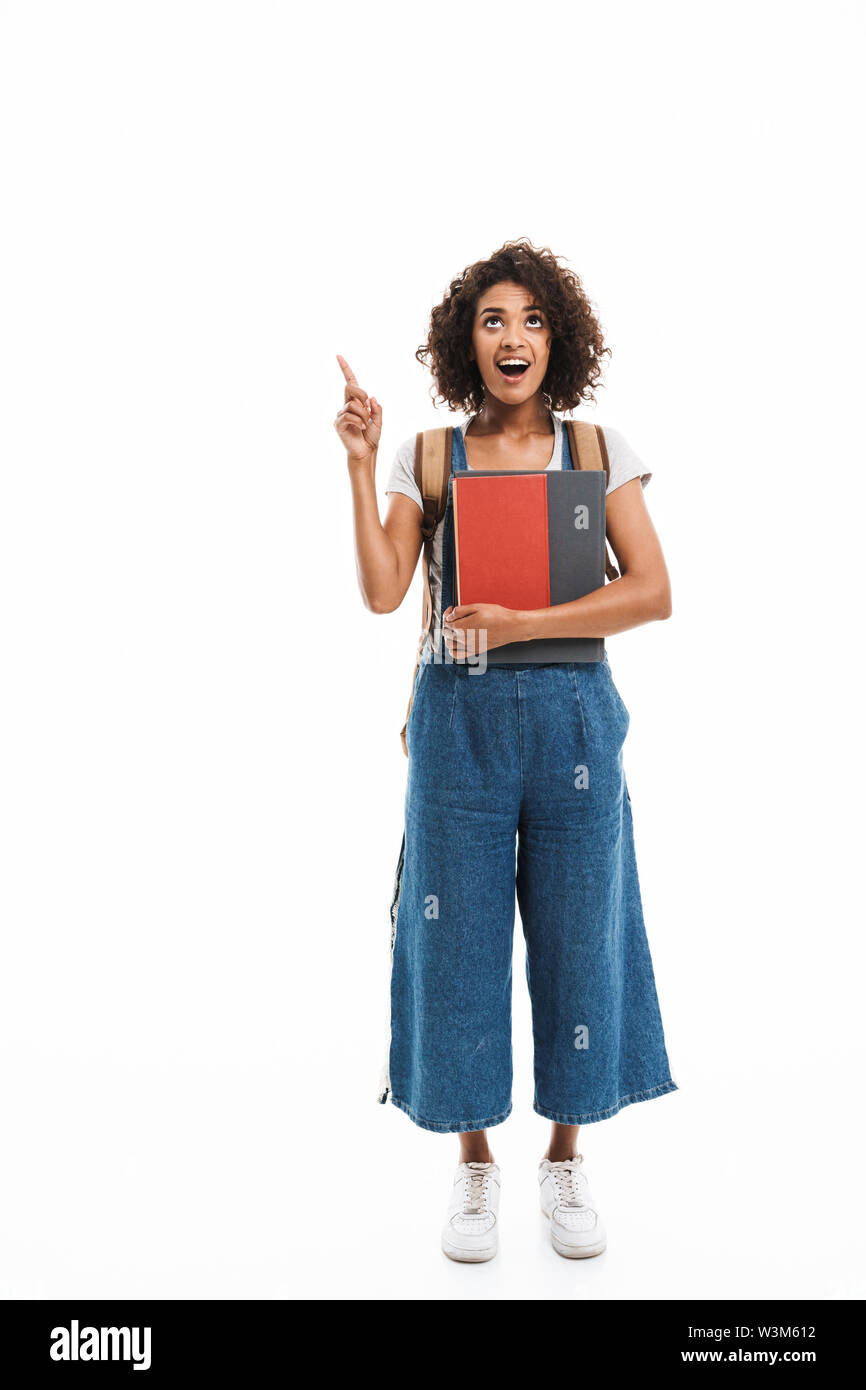 Happy surprised african american woman Cut Out Stock Images & Pictures ...