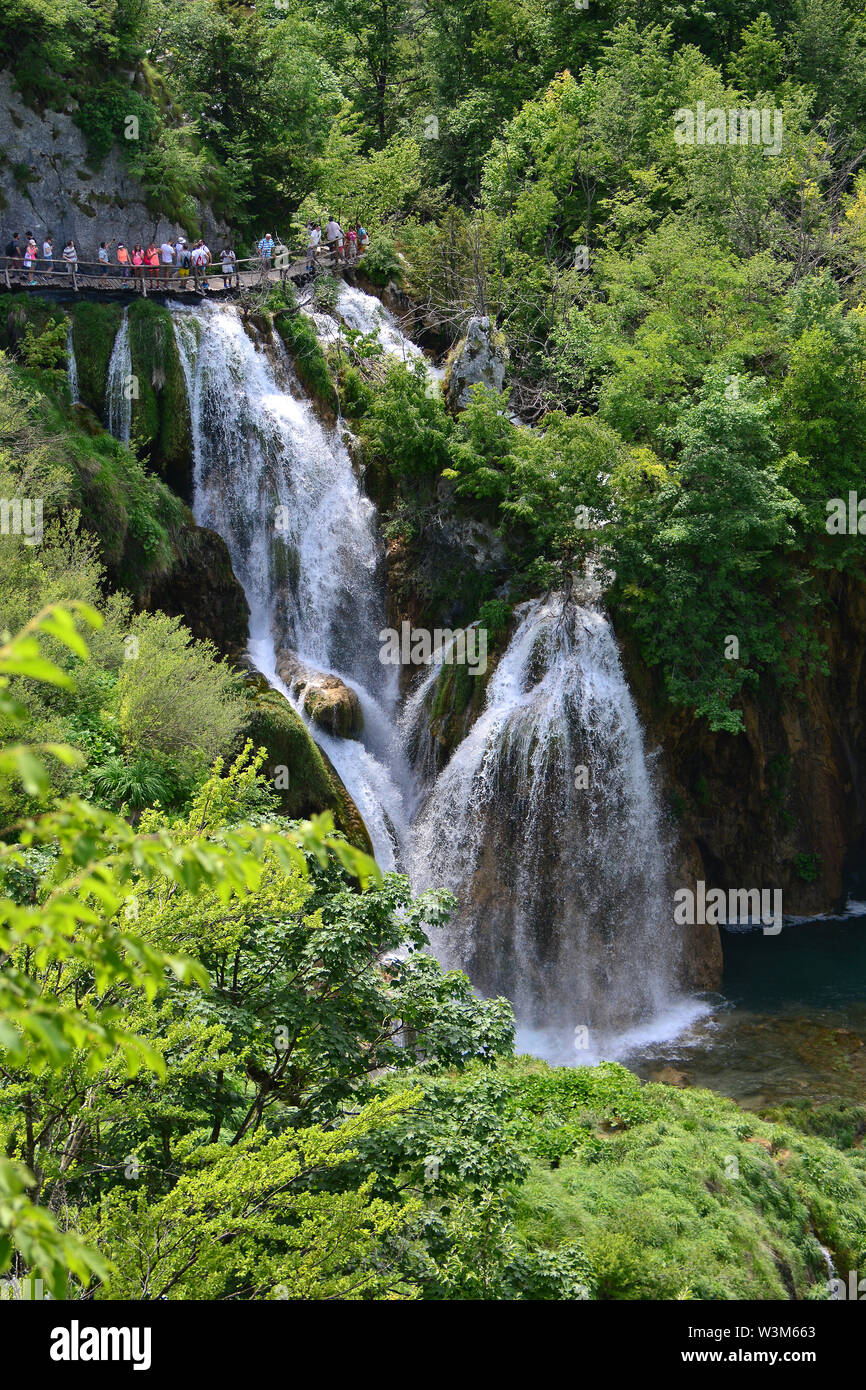 Waterfall, Plitvice Lakes National Park, Croatia, Europe, UNESCO World ...