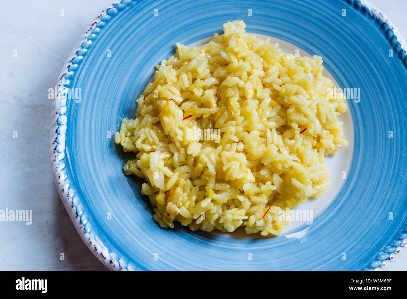 Italian Risotto with Saffron / Alla Milanese Style. Traditional Food ...