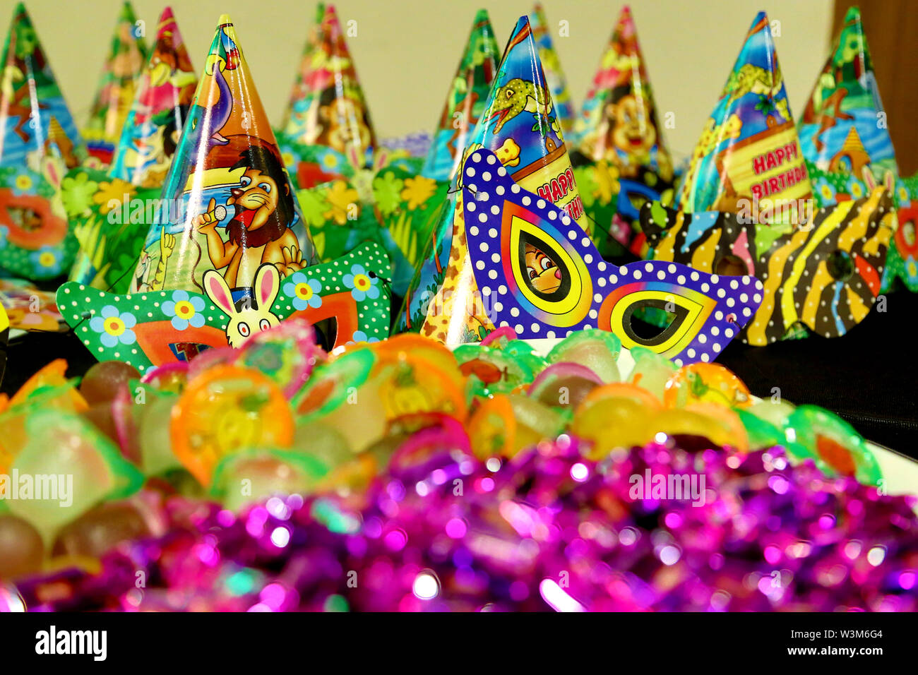 Birthday party caps birthday cap birthday party organisers hi-res stock ...